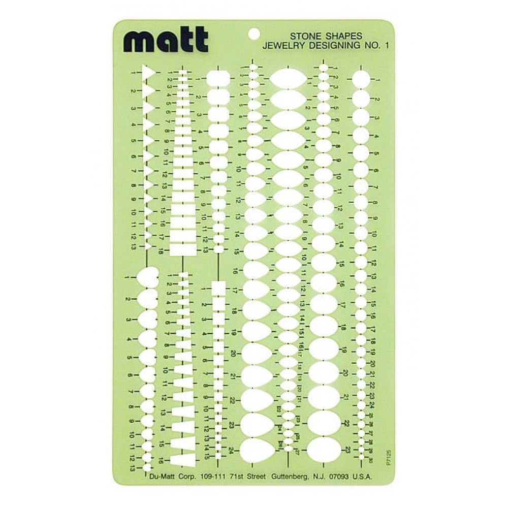 CA5102-Stone Shapes Matt Templates For Jewellery Design#1